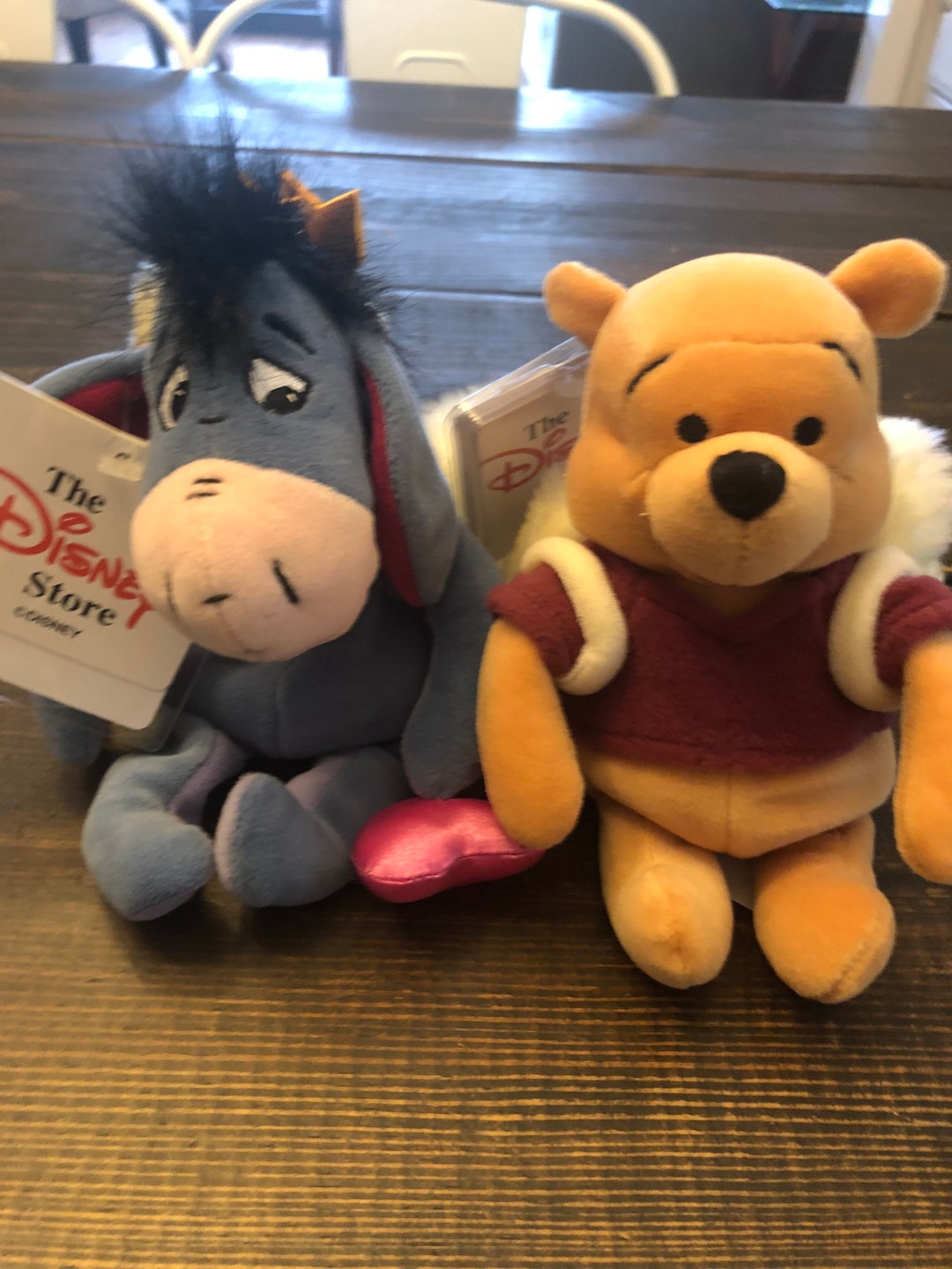 The Disney Store Pooh and Eeyore With Wings Winnie the Pooh Beanie ...