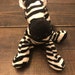 Russ Zena Zebra Beanie Plush Stuffed Animal Soft Toy Black & White - Etsy