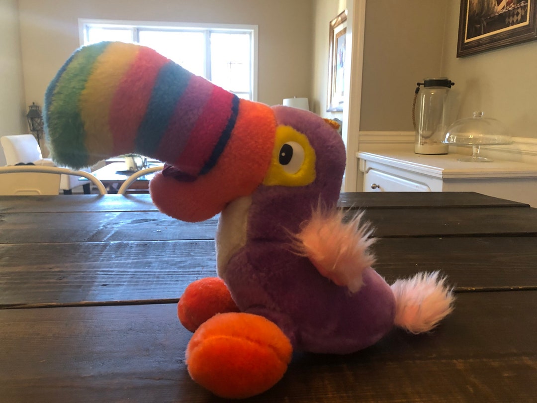 Vintage Hard Plush Multicolored Toucan Plush Stuffed Animal - Etsy