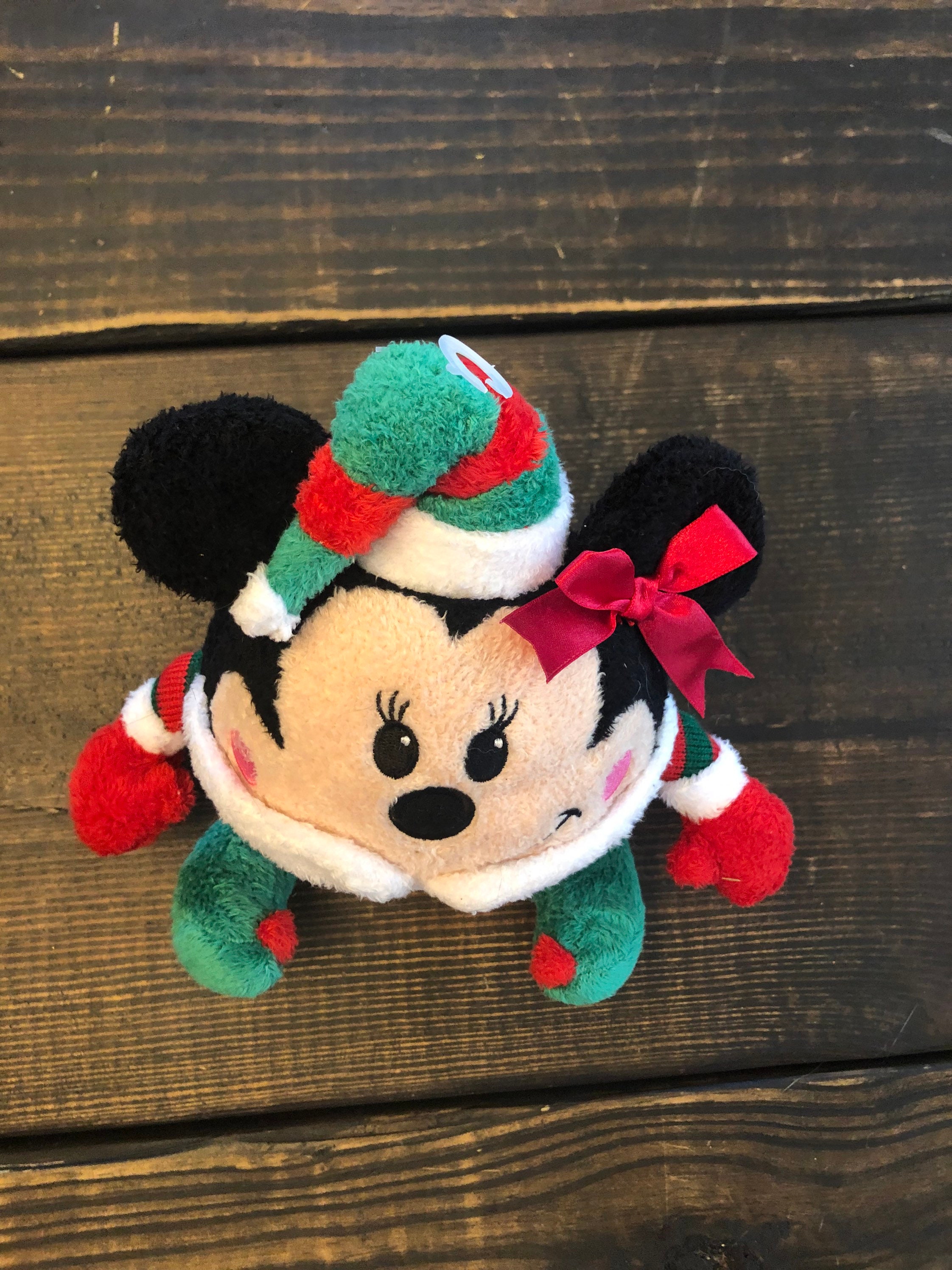 Disney Minnie Mouse Christmas round Elf Plush Stuffed Animal | Etsy