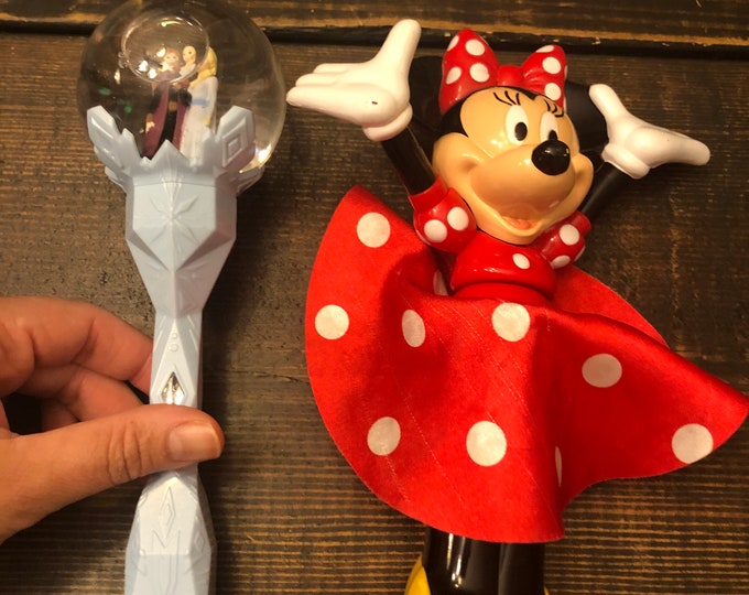 Minnie Mouse Light up Spinner Wand and Frozen by Disney - Etsy