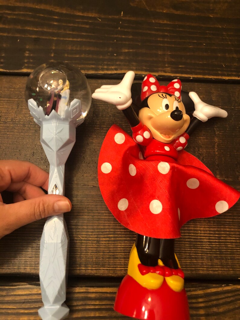 Minnie Mouse Light up Spinner Wand and Frozen by Disney - Etsy