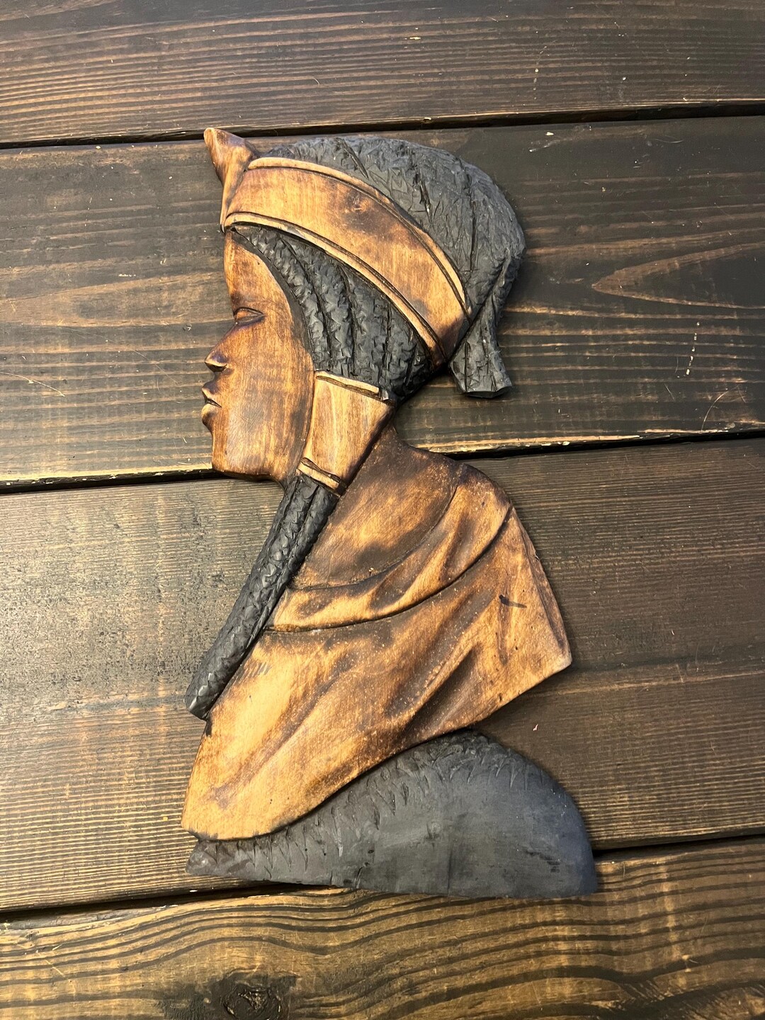 Hand Carved Small Senegal Face African Wood Mask Wall Hanger Decor - Etsy