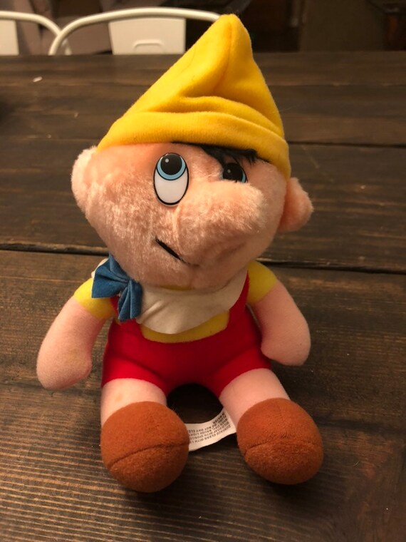 Vintage Disney Pinocchio Plush - Etsy