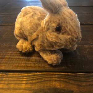 Bunny Rabbit Plush Stuffed Animal Gray Brown and Realistic - Etsy