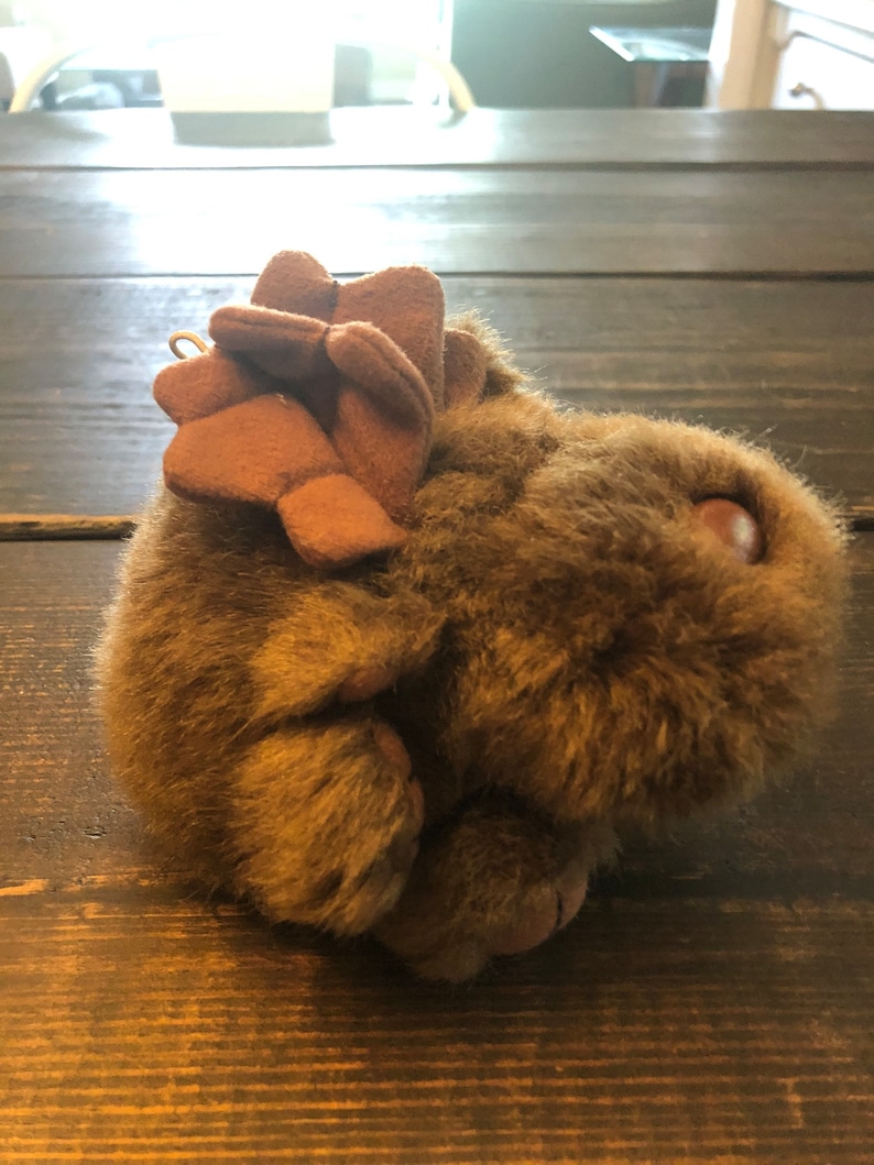 Vintage 1997 Swibco Puffkins Gus Brown Moose Plush Toy Stuffed Animal ...