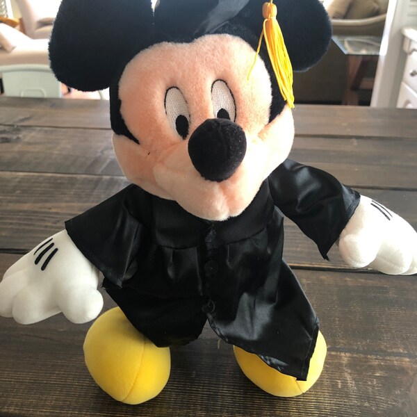 Mickey Mouse Graduation Plush - Etsy