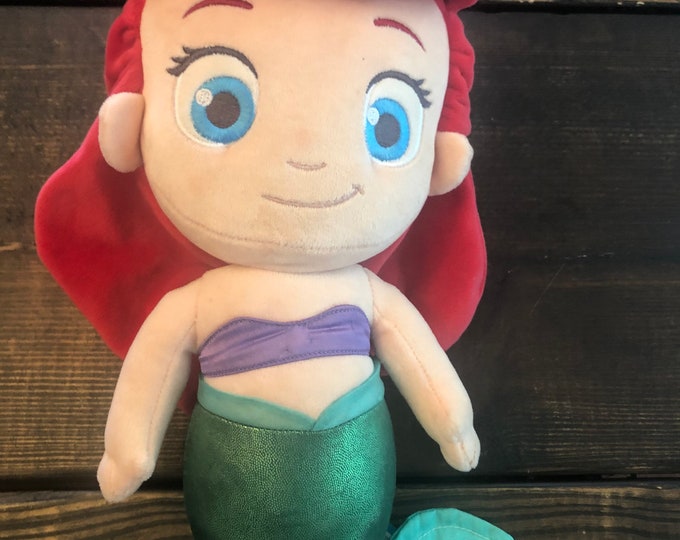 Disney Store Ariel the Little Mermaid Princess Toddler Plush Toy Kid ...