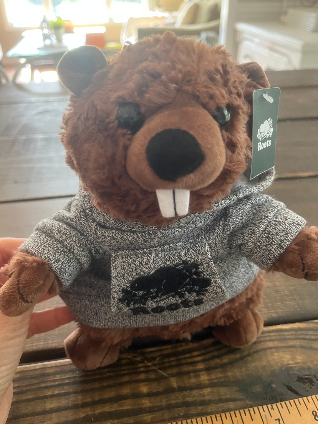 Roots Beaver Plush Stuffed Animal With Gray Sweater New With Tag - Etsy