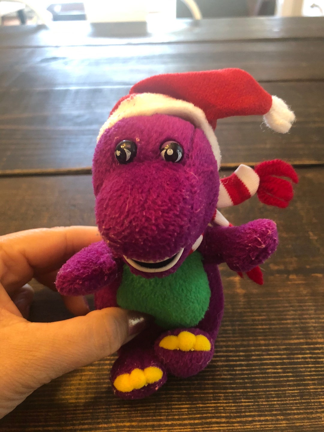 Vintage 1990’s Lyons Group Mini Barney Plush Christmas Stuffed Animal ...
