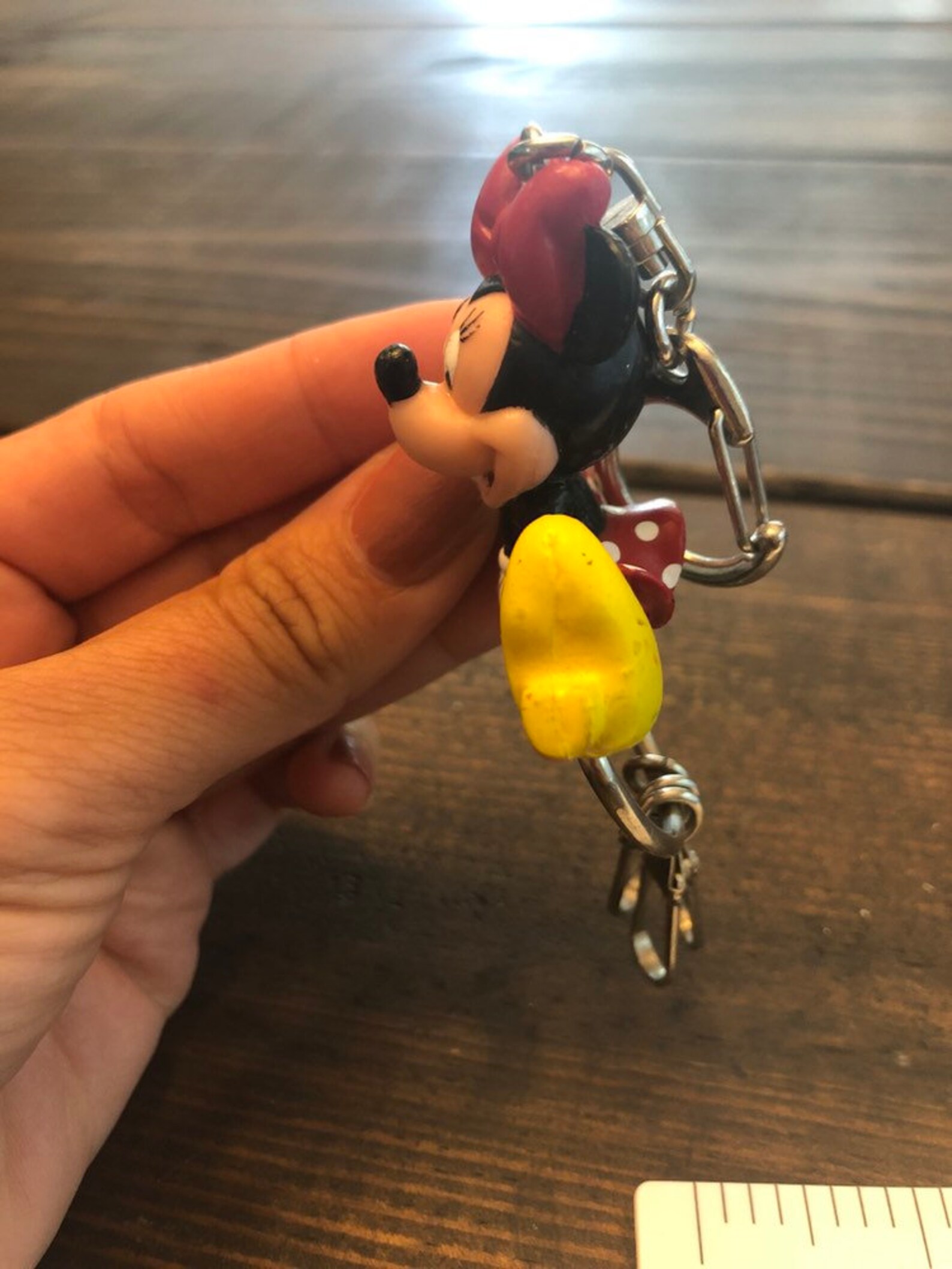 Vintage Retro Minnie Mouse Holding Key Ring Keychain Car Keys | Etsy