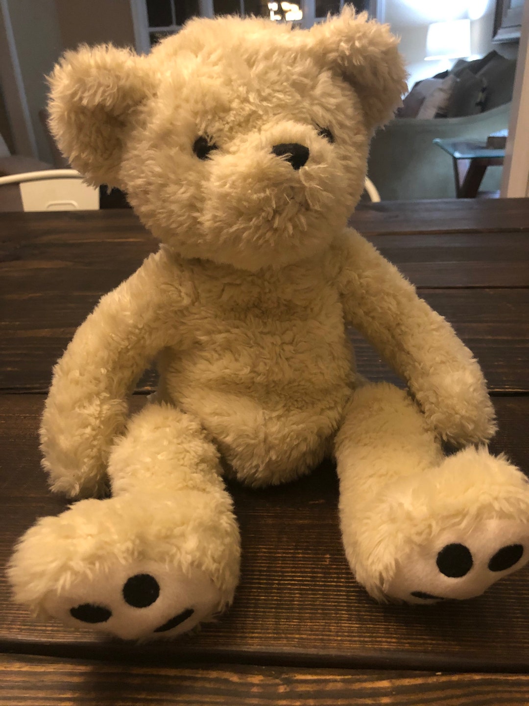 Pickles University Ivory Plush Teddy Bear Stuffed Animal - Etsy