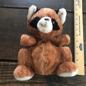 Vintage 1979 Rufus Raccoon Hand Puppet Russ Berrie Stuffed Plush Puppet ...