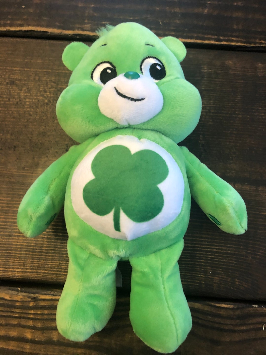 Care Bears Good Luck Bear Green Clover Shamrock Stuffed Plush - Etsy
