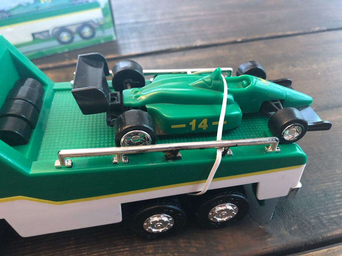 1993 BP Toy Race Car Carrier Truck Trailer Limited Edition | Etsy