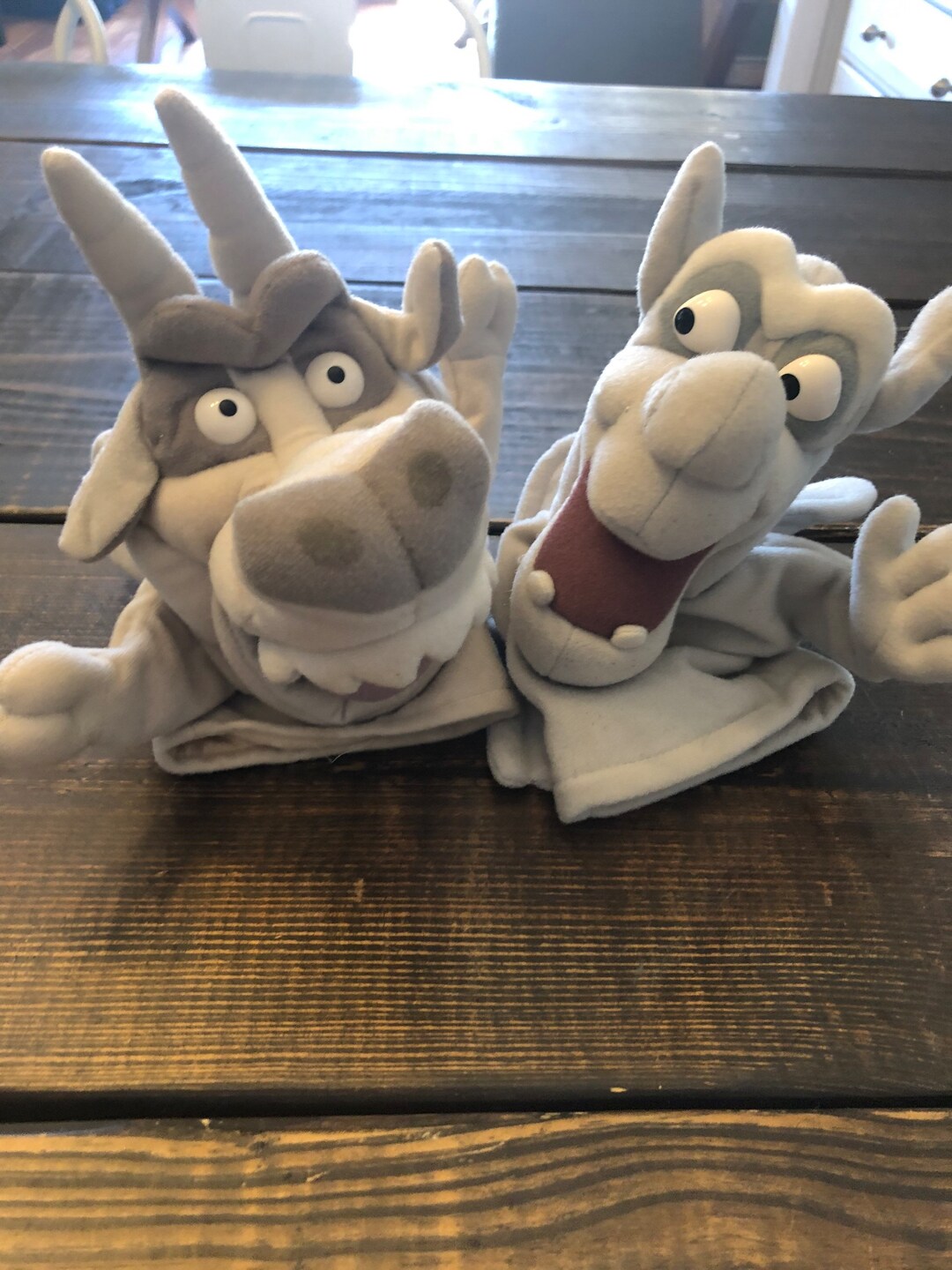 Disney Hunchback of Notre Dame Gargoyle Hand Puppet Hugo and Victor ...