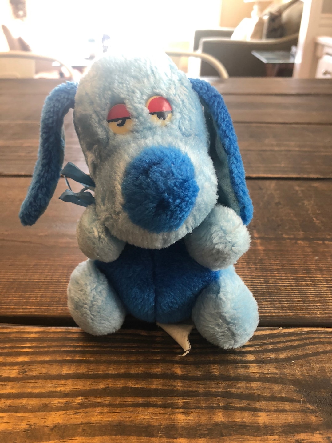 Vintage Ganz Bros Blue Plush Stuffed Animal - Etsy