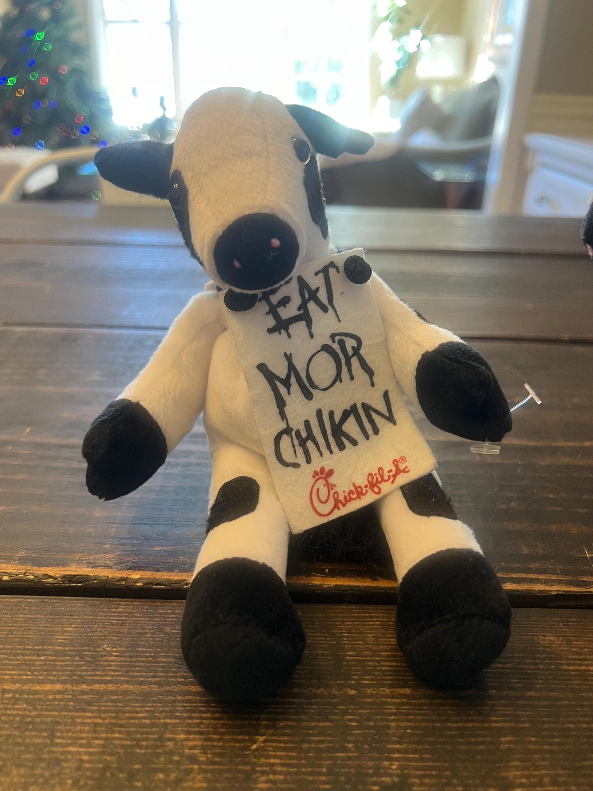 Chick Fil A Cow Plush Eat Mor Chiken & Gus Hair Dayz Start With Chicken ...