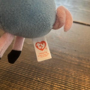 Ty Beanie Babies George Peppa Pig Plush Stuffed Animal Toy - Etsy