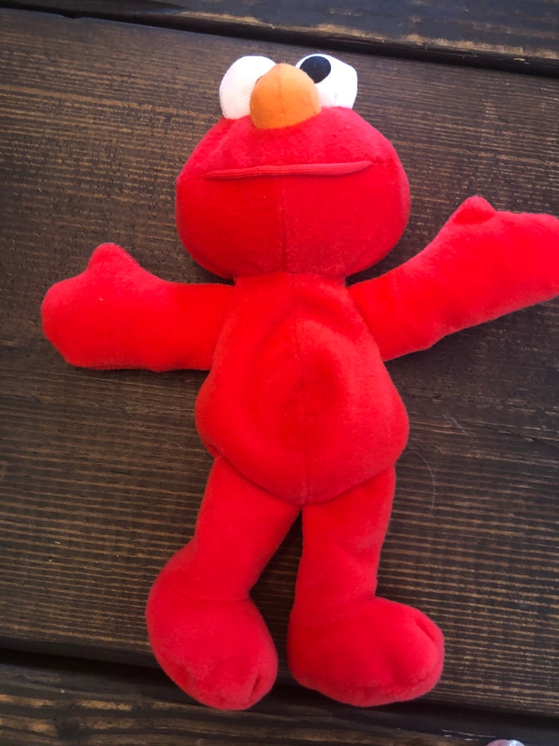 Vintage 1997 Tyco Jim Henson Sesame Street Elmo Bean Bag Plush | Etsy