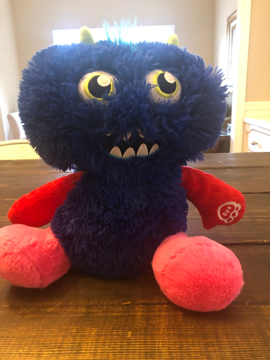 Build A Bear Blue Monster Mixter Plush Stuffed Toy Blue With Red Arms ...