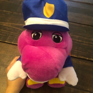 Barney Dinosaur Pink Police Officer Barney Plush Stuffed Animal - Etsy
