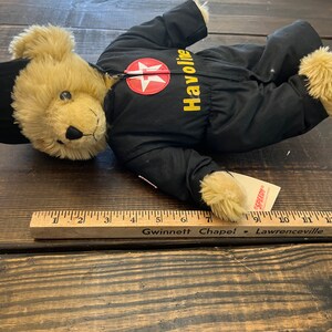 Vintage Plush Bear Speedy Racing Texaco Havoline Pit Crew Jump Suit 4th ...