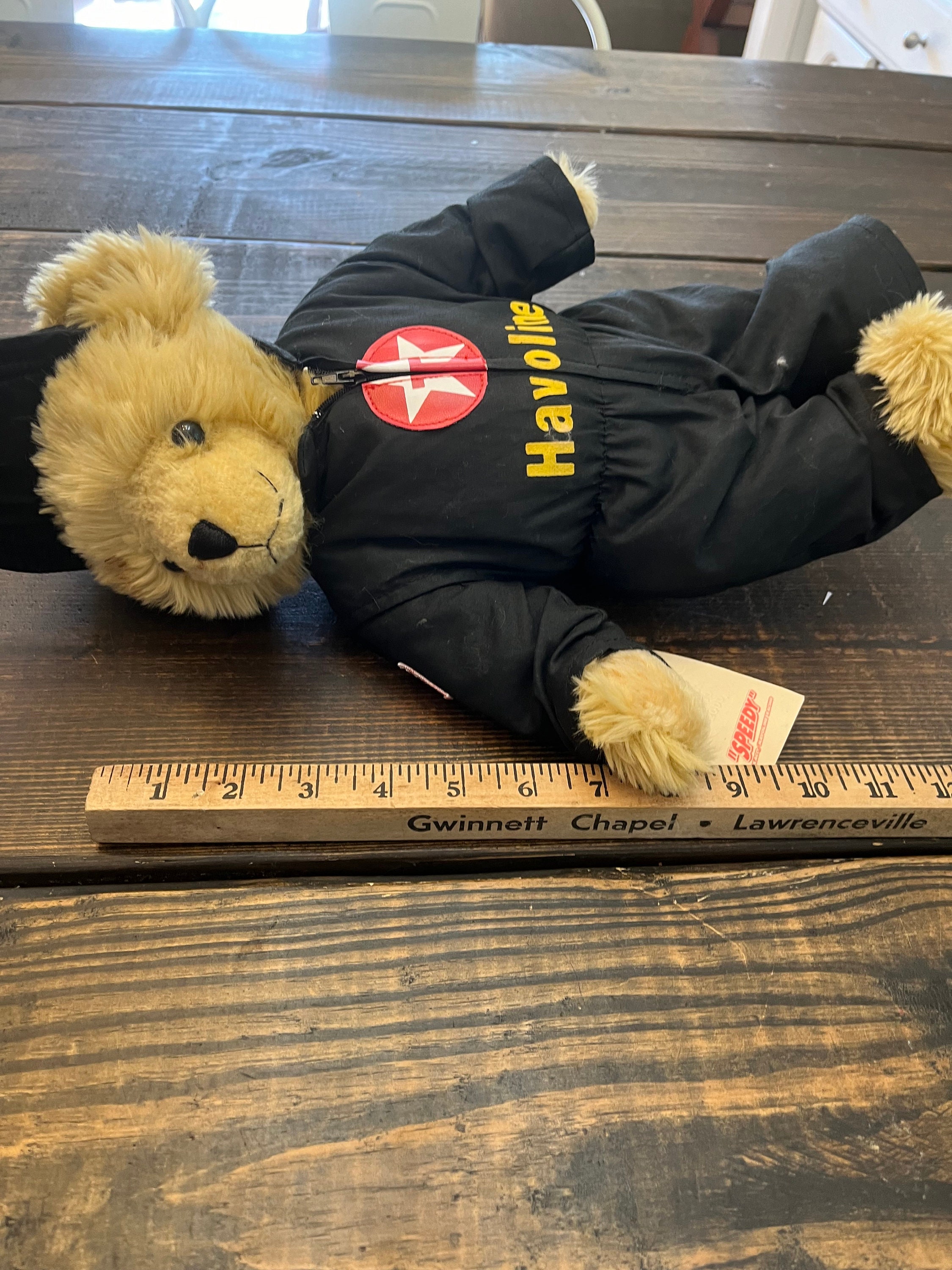 Vintage Plush Bear Speedy Racing Texaco Havoline Pit Crew Jump Suit 4th ...