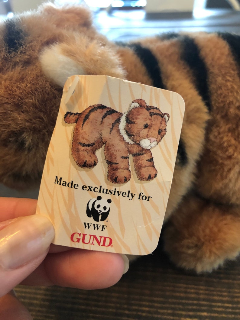 Gund World Wildlife Fund WWF Plush Tiger Stuffed Animal - Etsy