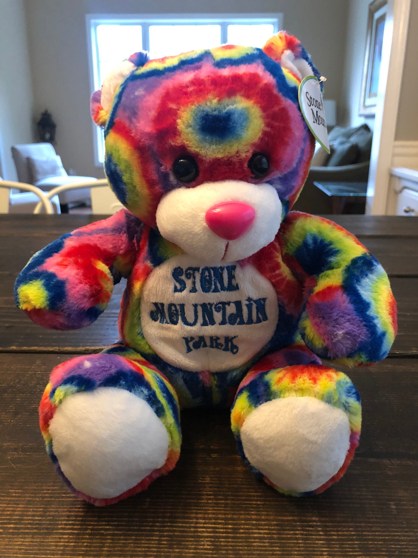 Tie-dye Stone Mountain Plush Teddy Bear Stuffed Animal - Etsy