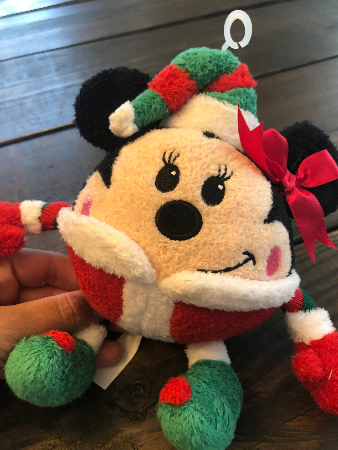 Disney Minnie Mouse Christmas Round Elf Plush Stuffed Animal - Etsy