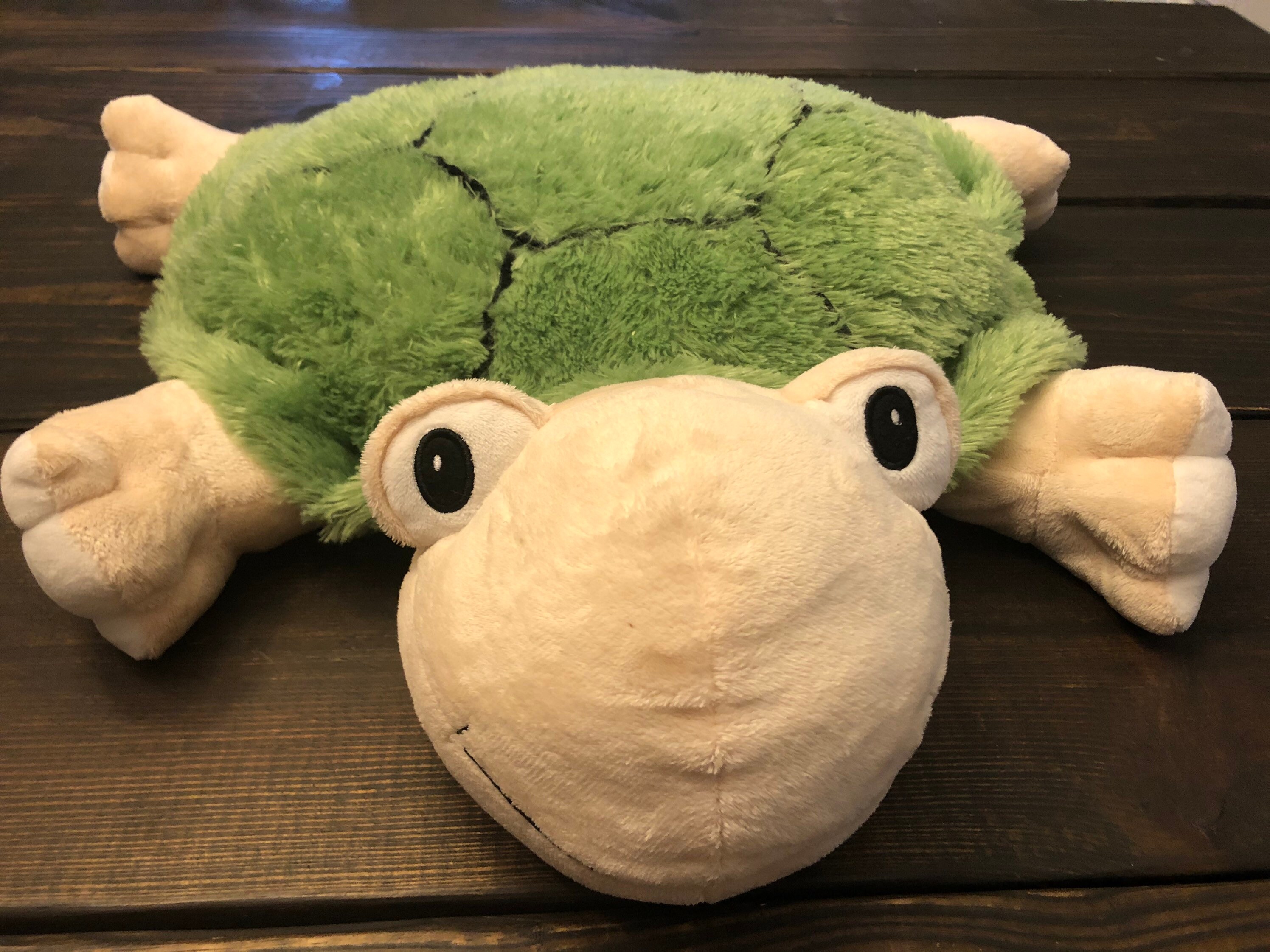 Large Flat Turtle Plush Stuffed Animal Green and Tan - Etsy.de