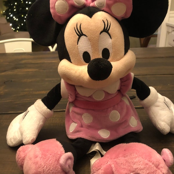 Pink Minnie Mouse Plush - Etsy