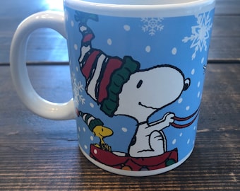 Snoopy Christmas Mug - Etsy