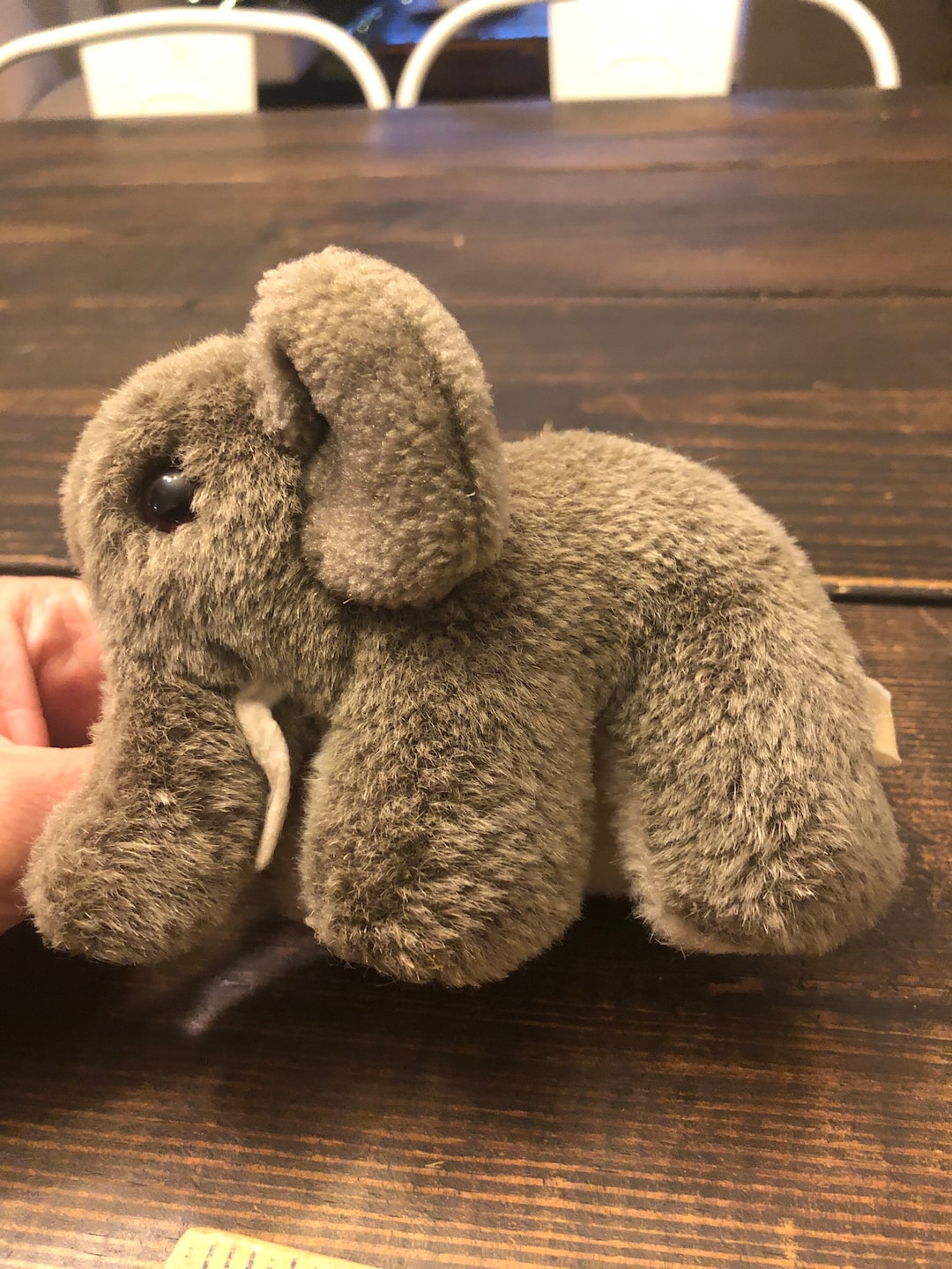 Vintage Gray Elephant Plush Stuffed Animal - Etsy