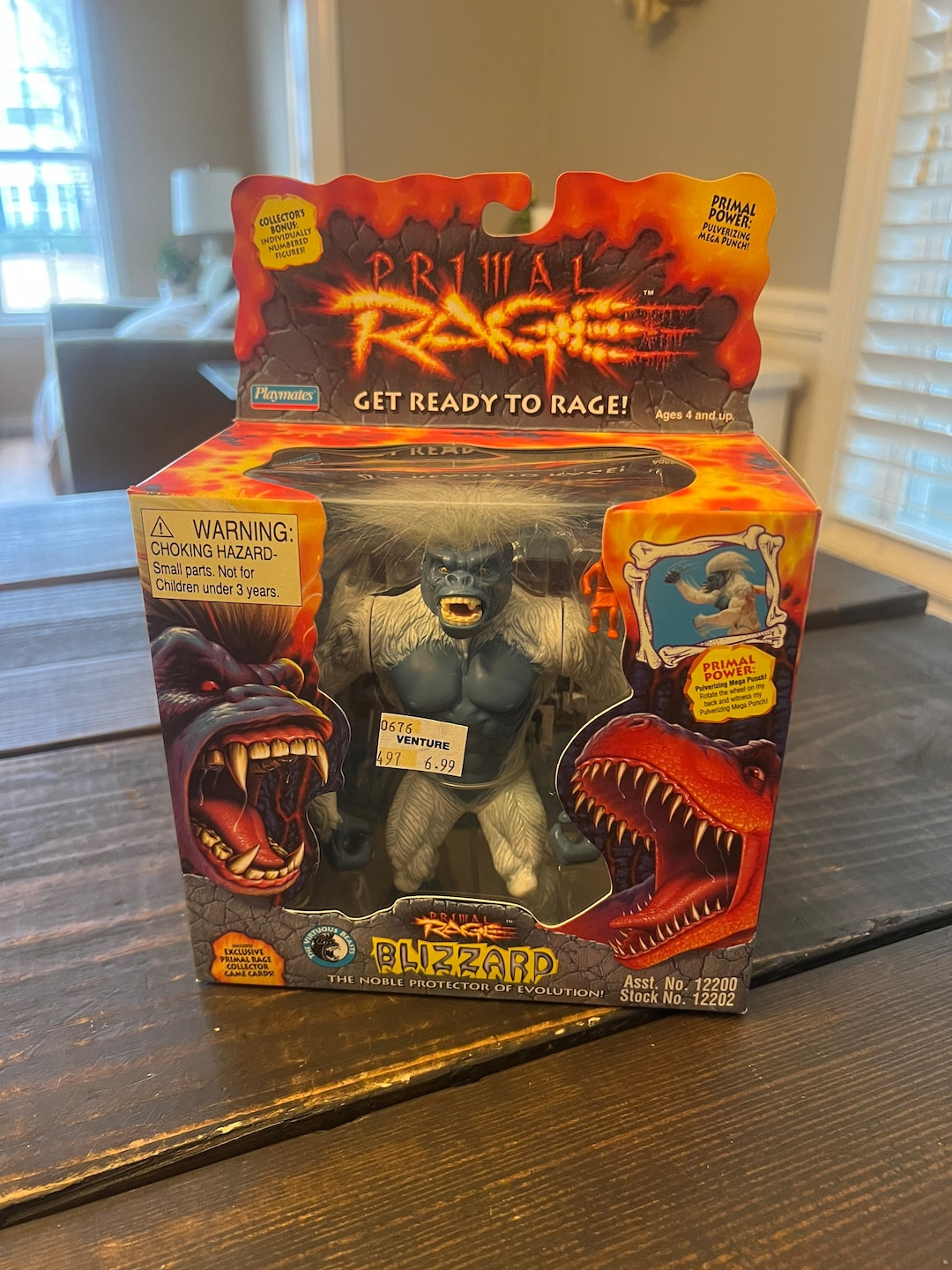 Vintage Rare 1994 Primal Rage Blizzard Playmates Action Figure Factory ...