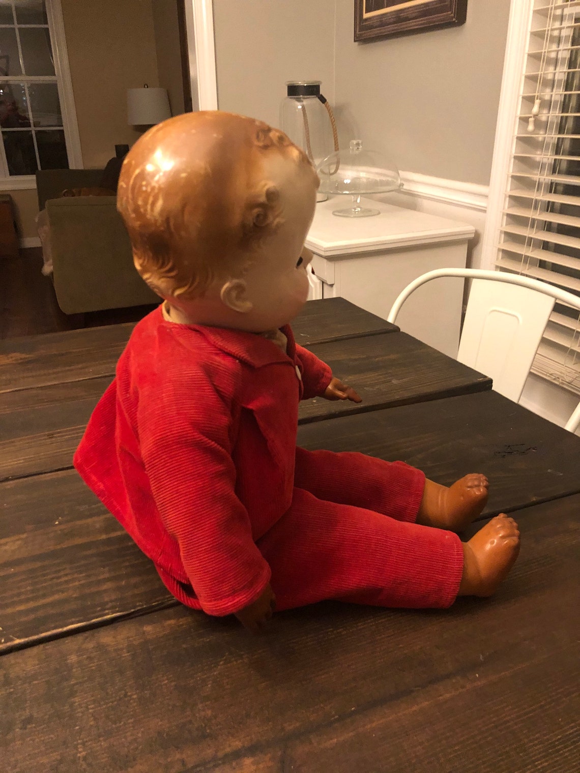 Vintage Antique Plaster Boy Baby Doll 20 | Etsy