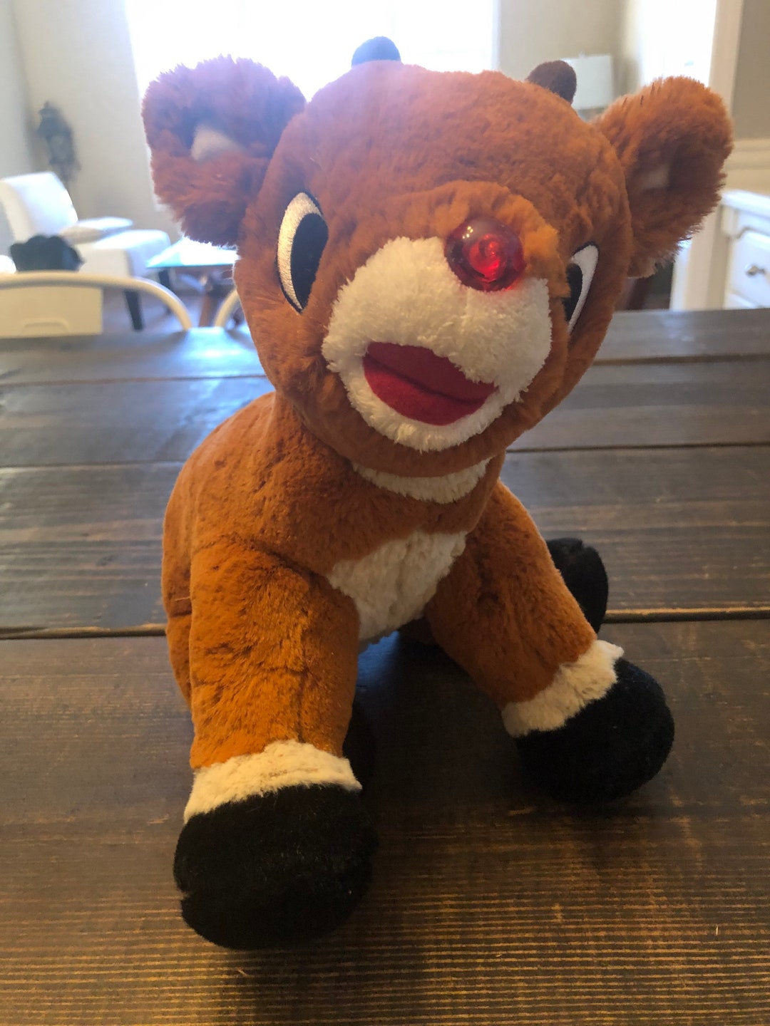 Rudolph the Red Nose Reindeer Plush Stuffed Animal - Etsy