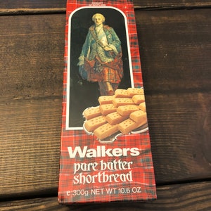 Vintage Metal Walker Pure Butter Shortbread 10.6 Oz Tin Can Prince ...