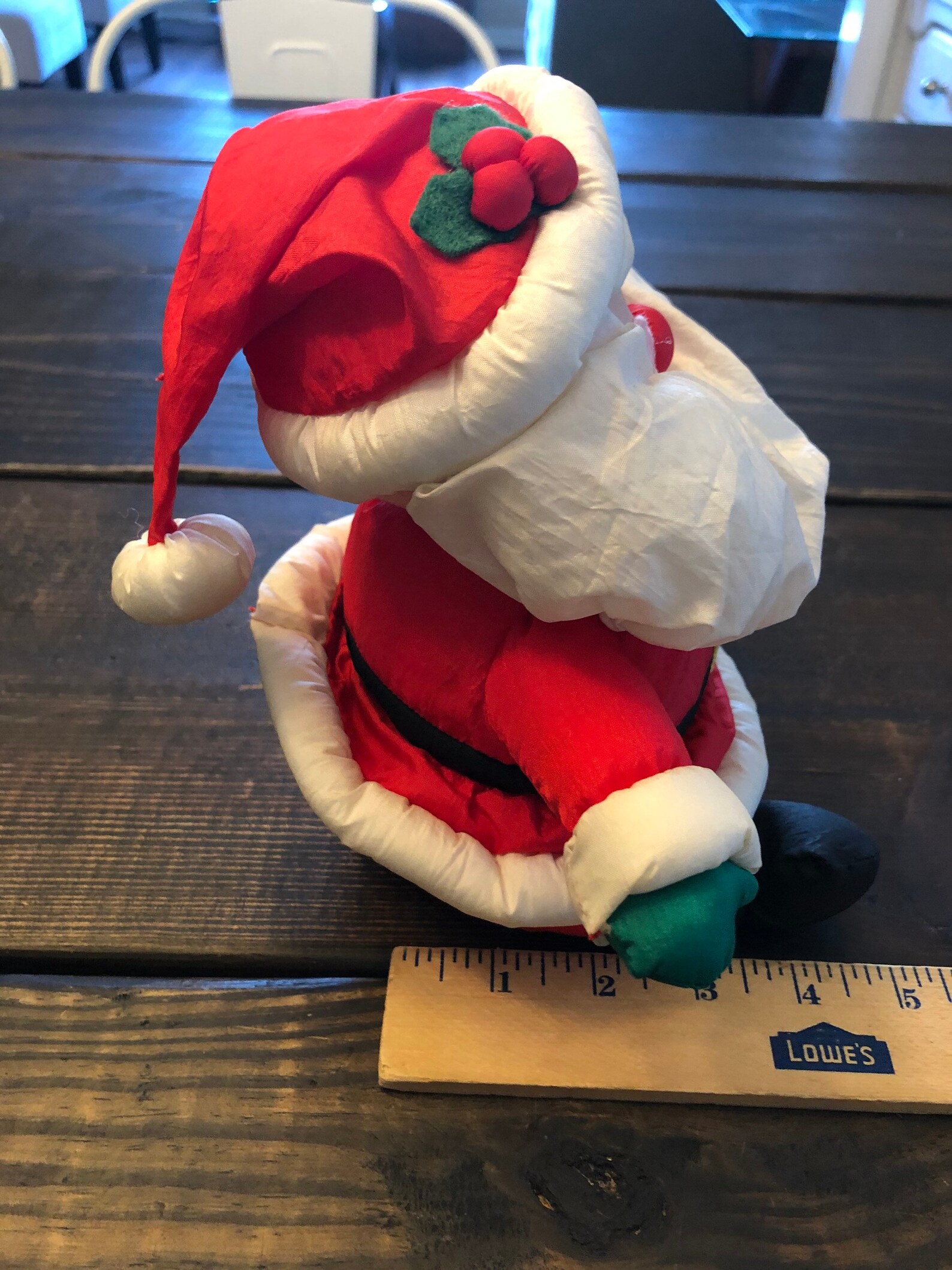 Vintage Russ Berrie & Co Santa Clause nylon Plush Stuffed Toy | Etsy