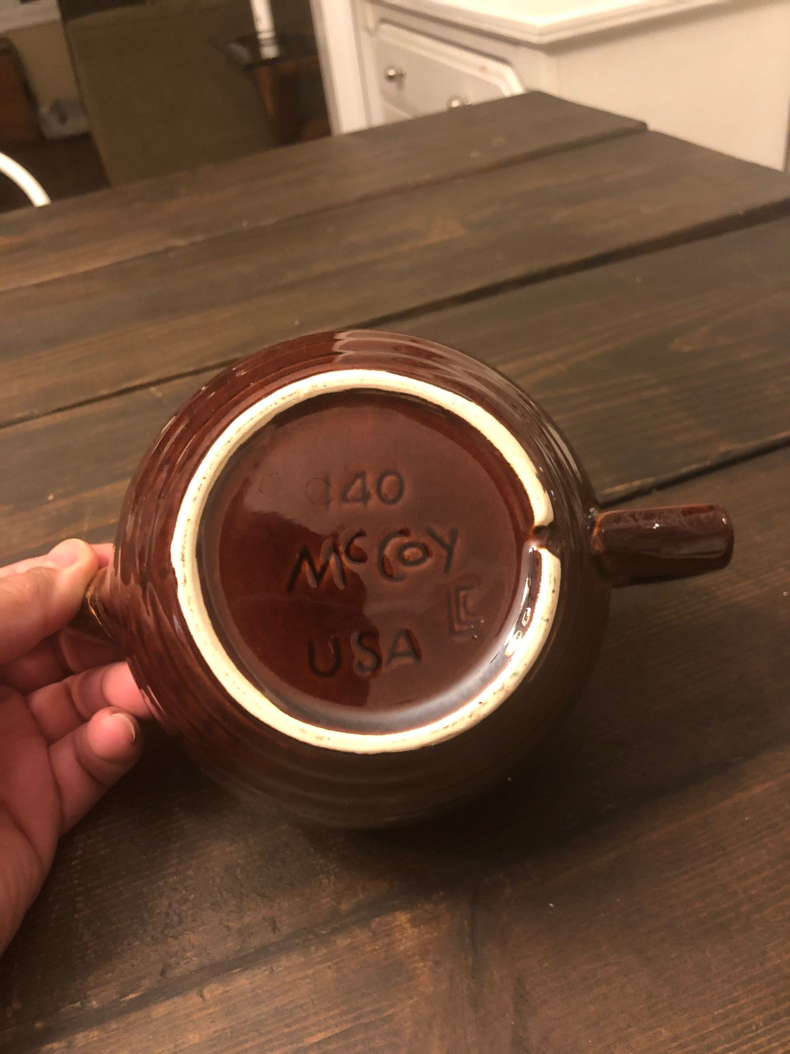 Vintage McCoy 140 Drip High Gloss Teapot with Lid Brown Made | Etsy