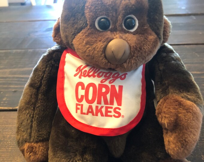 Vintage Kellogg’s Corn Flakes Plush Brown Baby Gorilla Monkey Ape ...