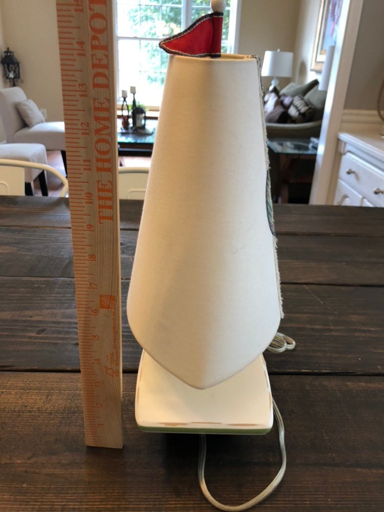 Vintage like Sail boat lamp and lamp shade | Etsy