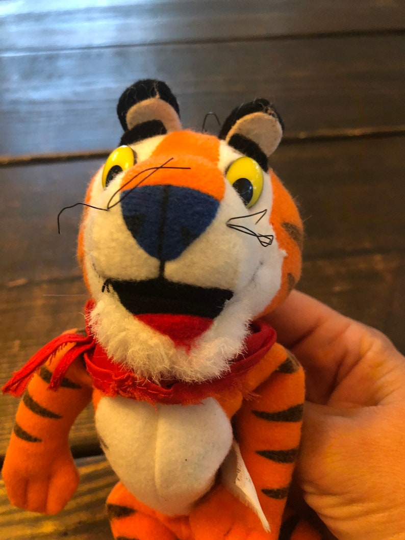 Vintage 1990’s Kelloggs Tony the Tiger Plush Sasco Toy Frosted Flakes ...