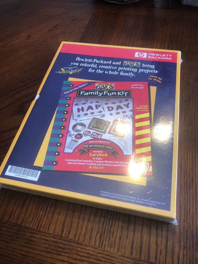 Vintage HP Home Project Kit Disney 101 Dalmations Print Studio Hewlett ...