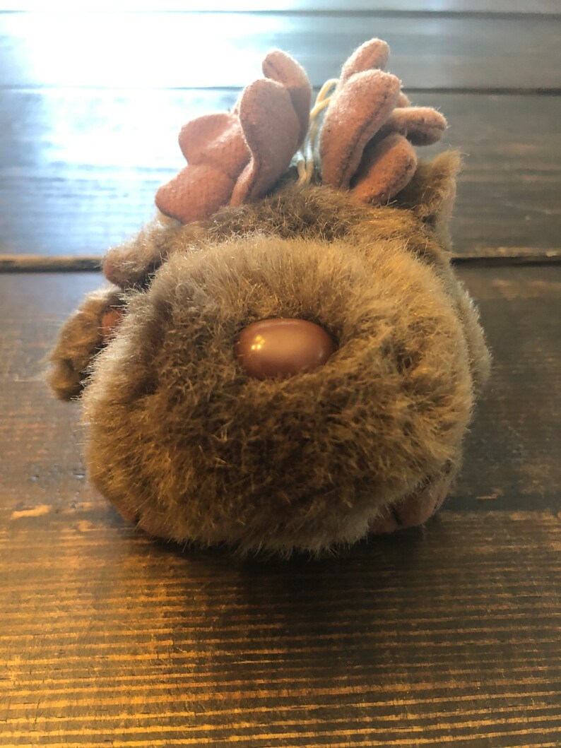 Vintage 1997 Swibco Puffkins Gus Brown Moose Plush Toy Stuffed Animal ...