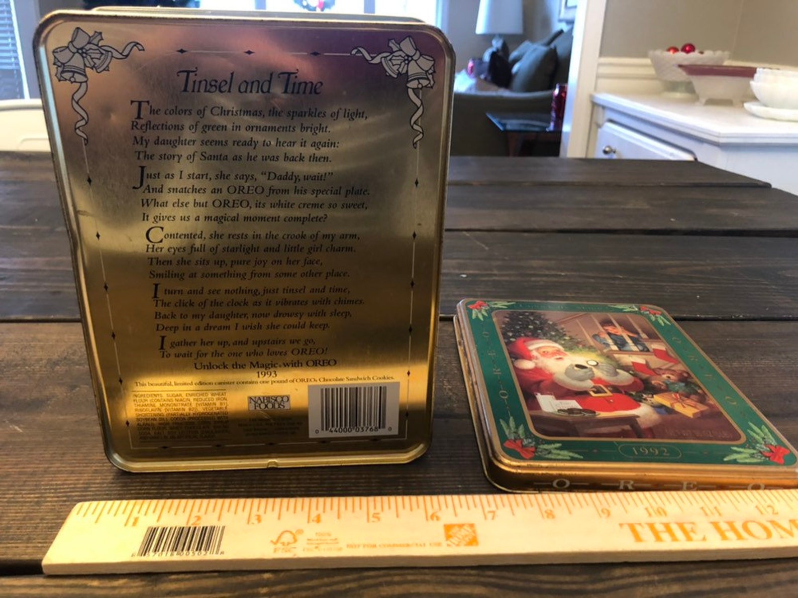 Vintage 1993 Christmas Oreo Tin Storage Container. Unlock the Magic ...