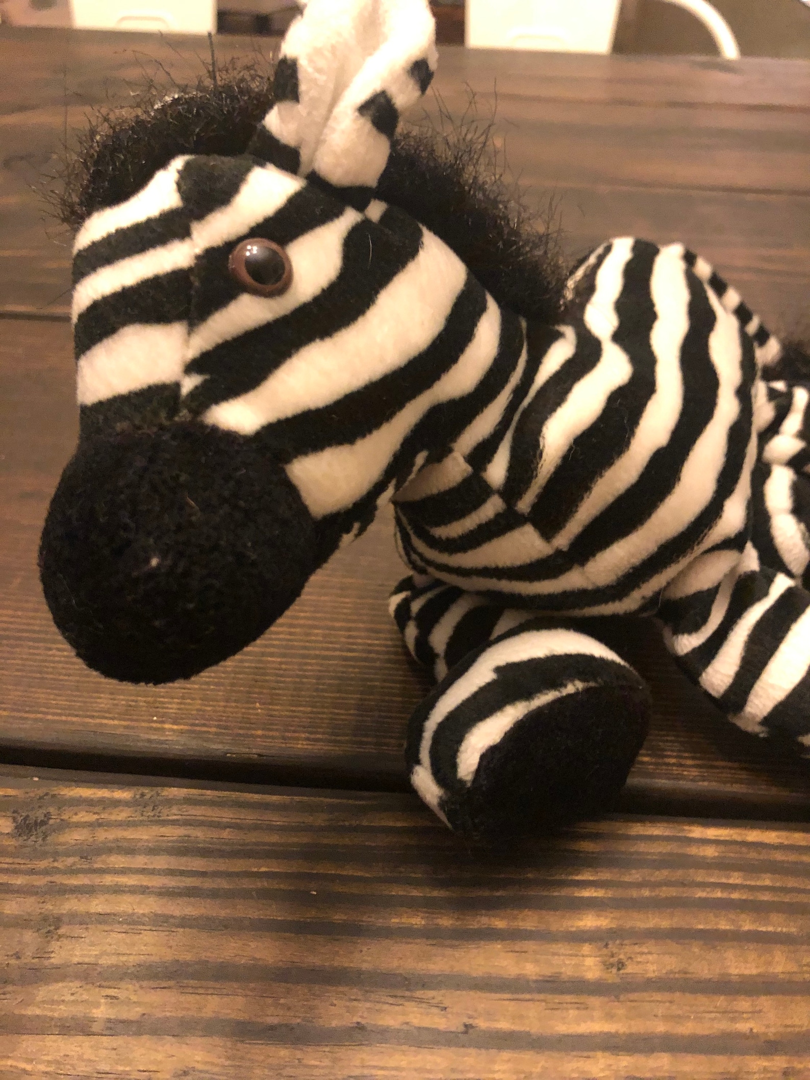 Russ Zena Zebra Beanie Plush Stuffed Animal Soft Toy Black & | Etsy
