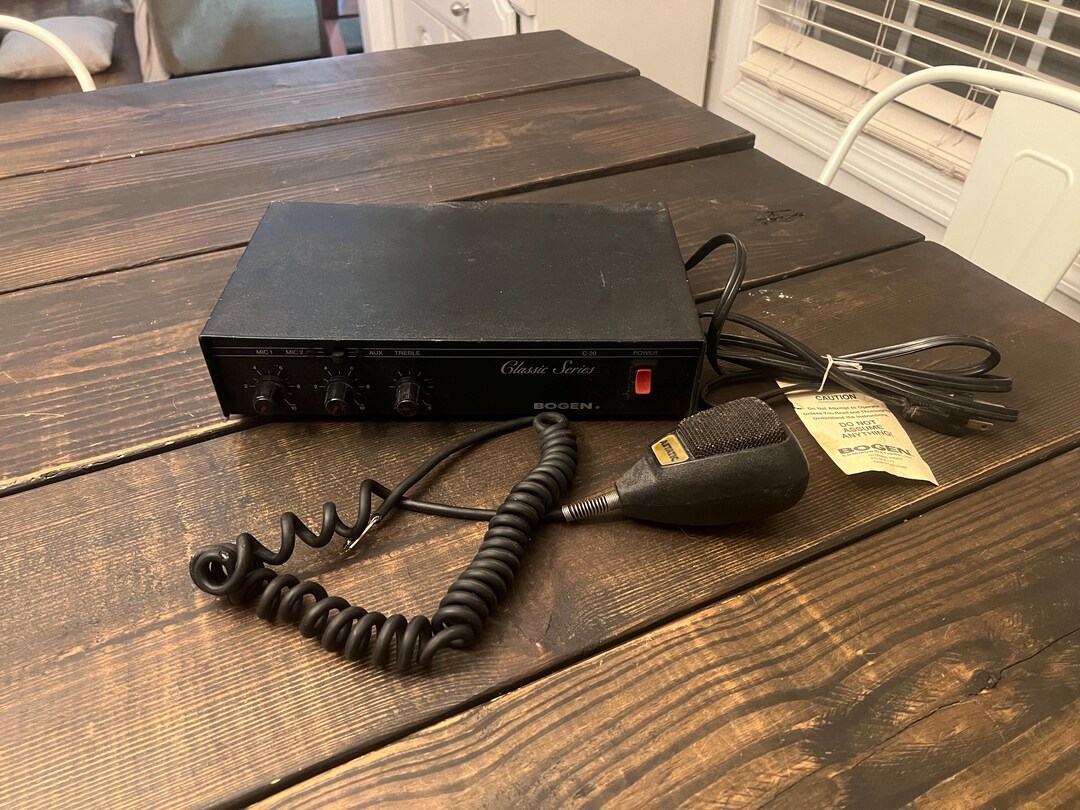 Vintage Bogen C-20 Classic Series Public Address Amplifier C20 With Mic ...