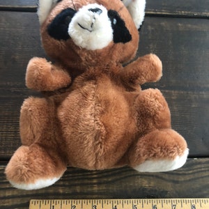 Vintage 1979 Rufus Raccoon Hand Puppet Russ Berrie Stuffed Plush Puppet ...